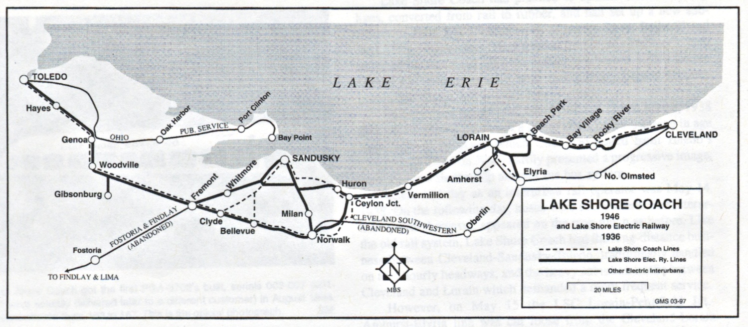 Lake Shore Coach Co. - Lake Shore Rail Maps
