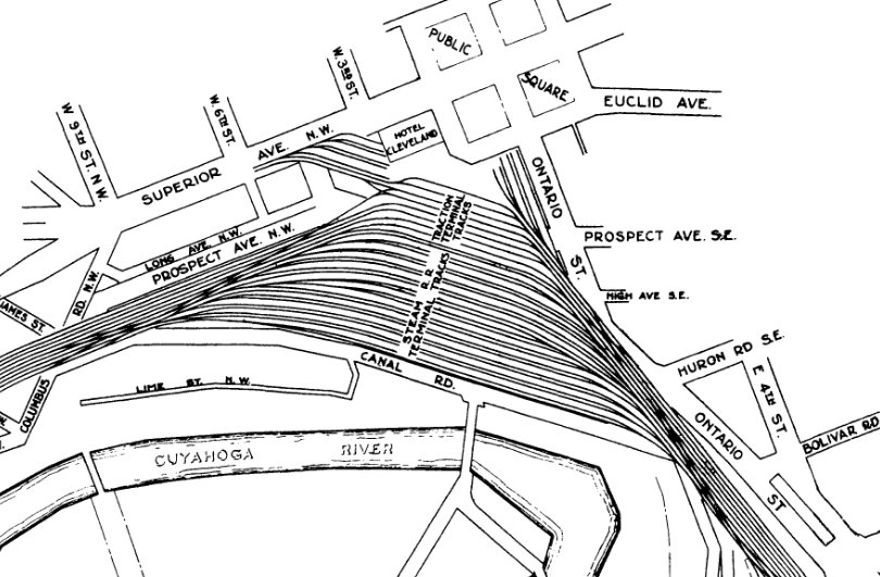 Cleveland Public Square - Lake Shore Rail Maps